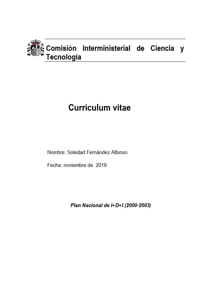 CV-Marisol Fernandez Alonso | PDF