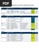 CSEC_Timetable_2025 | PDF