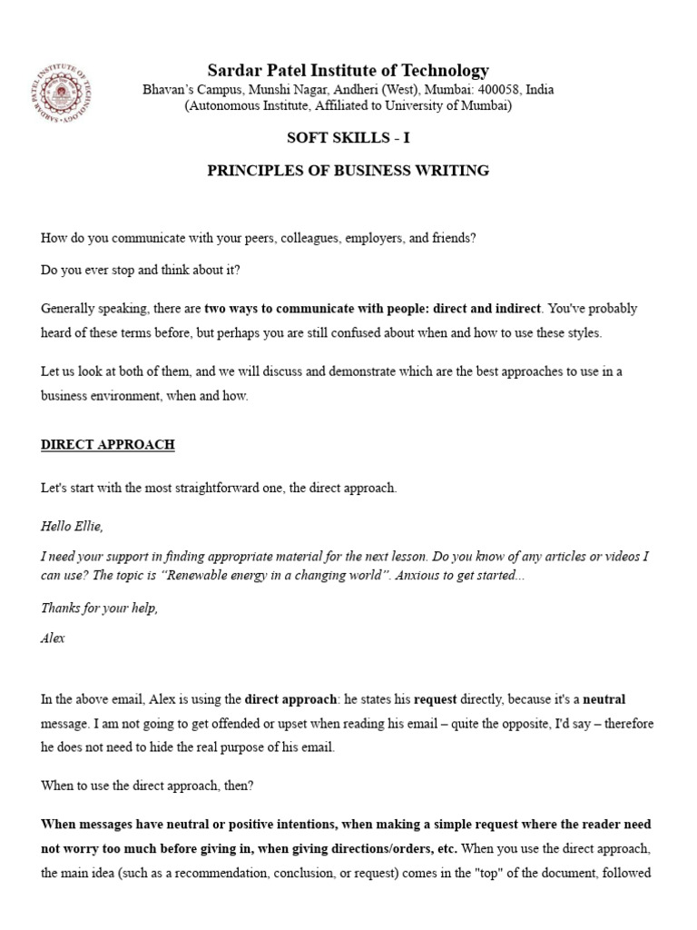 Direct Vs Indirect Approach - Notes | PDF