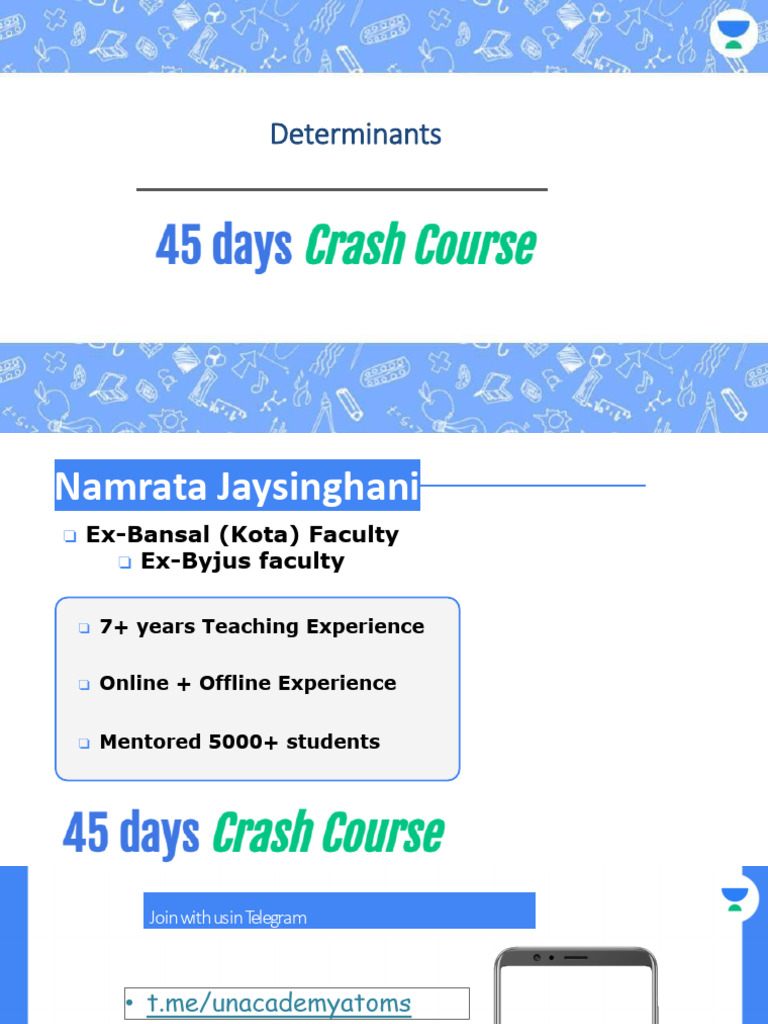 Understanding Determinants and Their Properties | PDF | Determinant ...