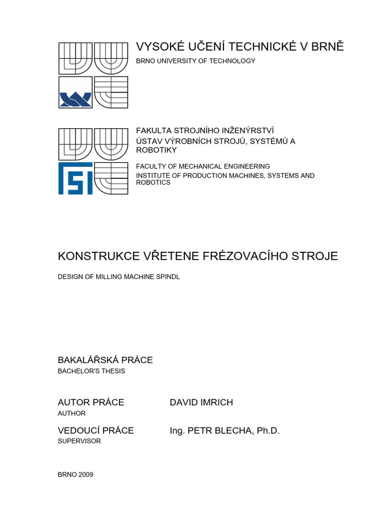 David Imrich BP 2009 | PDF