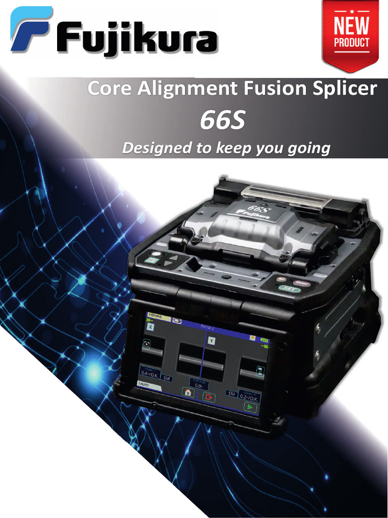 Fujikura 66s Splicing Machine | PDF | Optical Fiber | Rechargeable Battery
