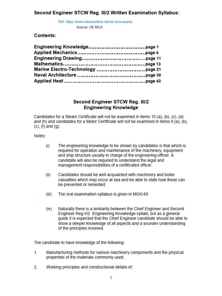 Second Engineer Exam Syllabus Overview | PDF | Trigonometric Functions ...
