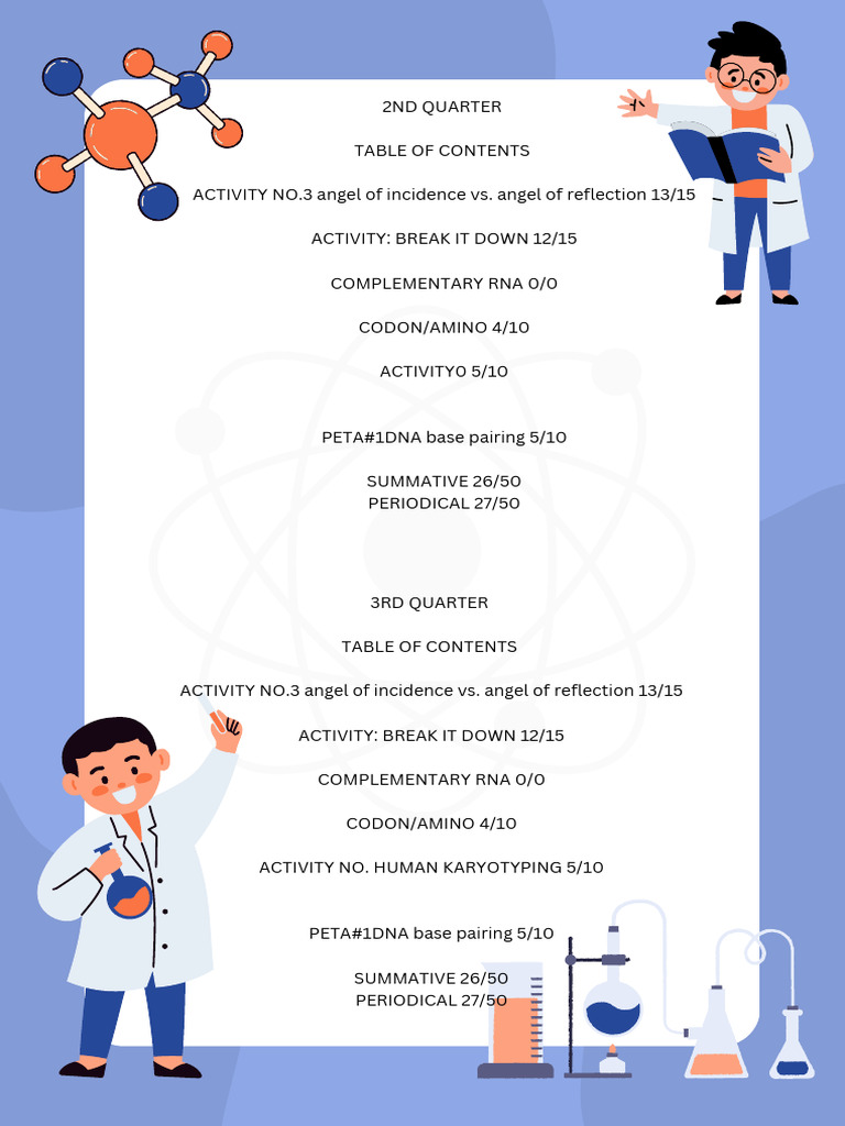 Blue Illustration Experiment Blank Paper A4 Document Page Border ...