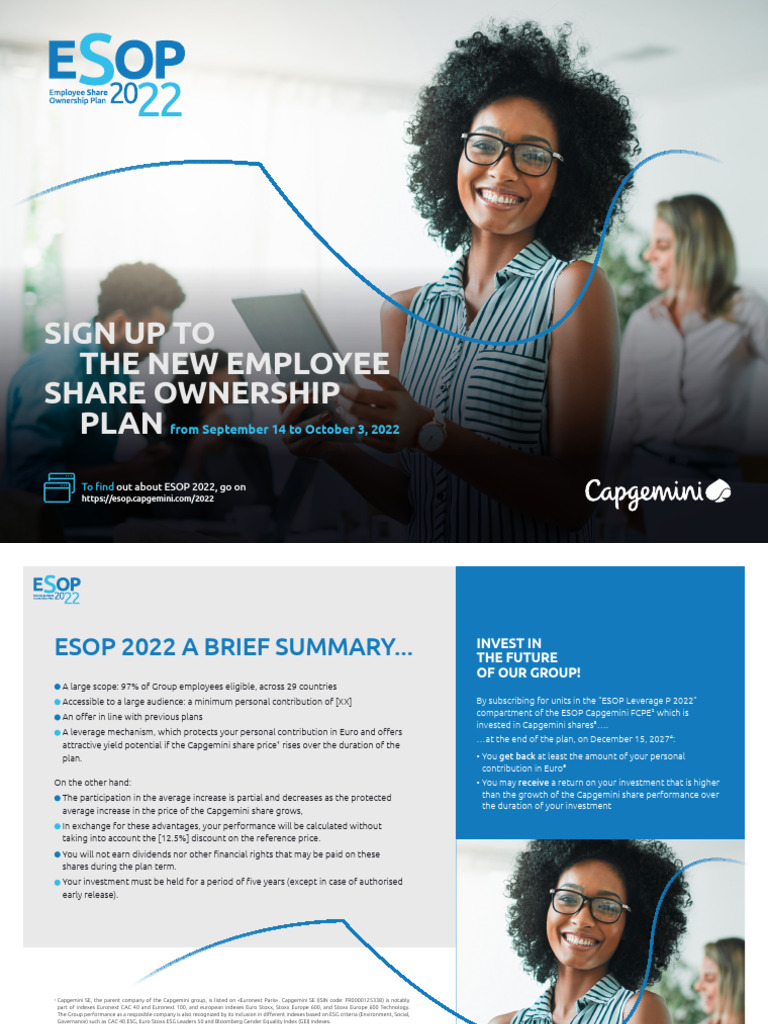 Capgemini ESOP 2022 Enrollment Guide | PDF | Euro | Prices