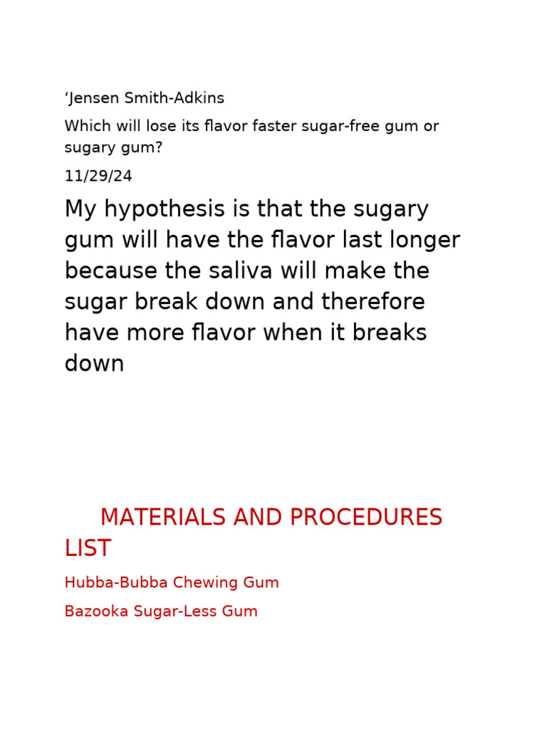 Science Fair Info To Print Out | PDF
