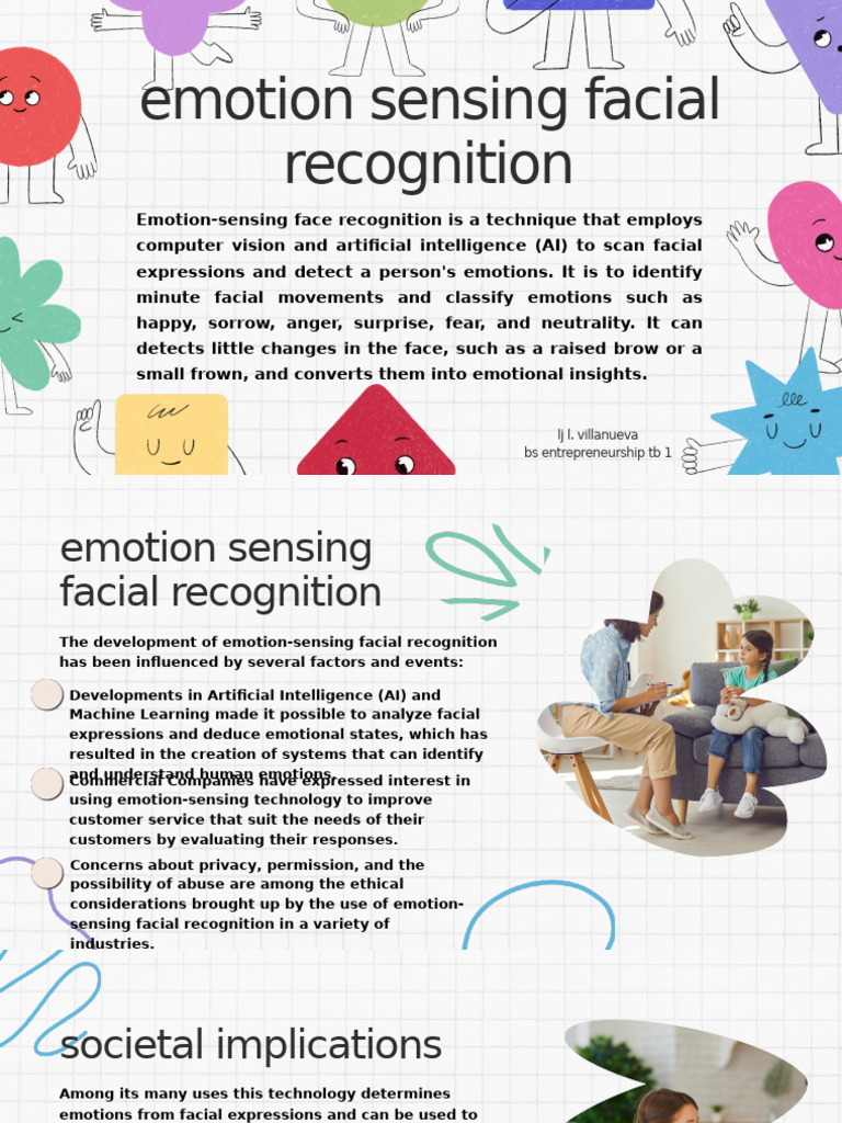 Emotion Sensing Facial Recognition | PDF | Emotions | Artificial ...