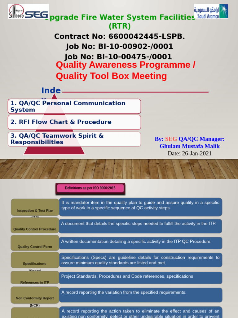 RFI Flow & Procedure | PDF | Quality Assurance | Specification (Technical Standard)