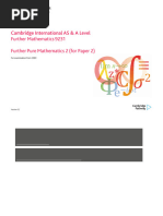 Cambridge AS & A Level Math Syllabus Update | PDF