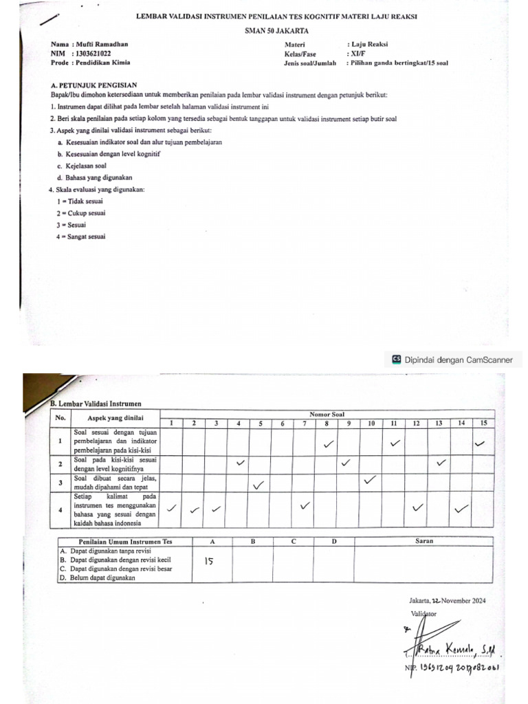 Validasi Bu Ratna | PDF