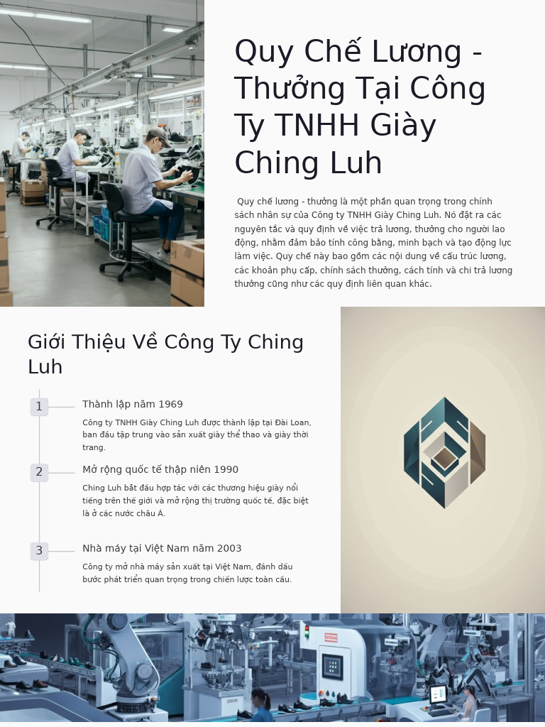 Quy Che Luong Thuong Tai Cong Ty TNHH Giay Ching Luh Bài 1 | PDF