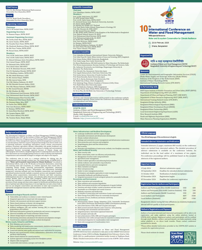 ICWFM Flyer.pdf | PDF | Wetland | Ecological Resilience