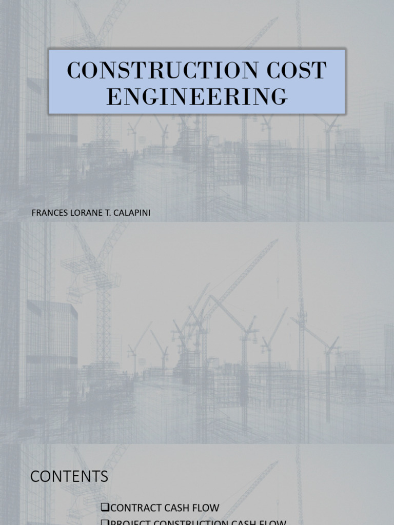 Construction Cost Engineering 2 | PDF | Expense | Cost