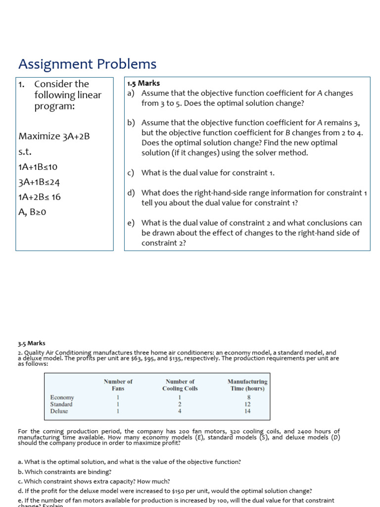 Assignment 3- Sensitivity Analysis | PDF