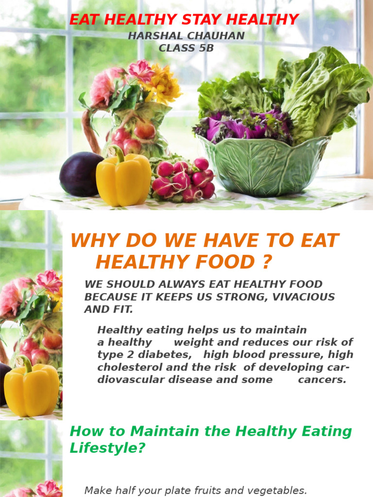 Eat Heathy Stay Healthy | PDF