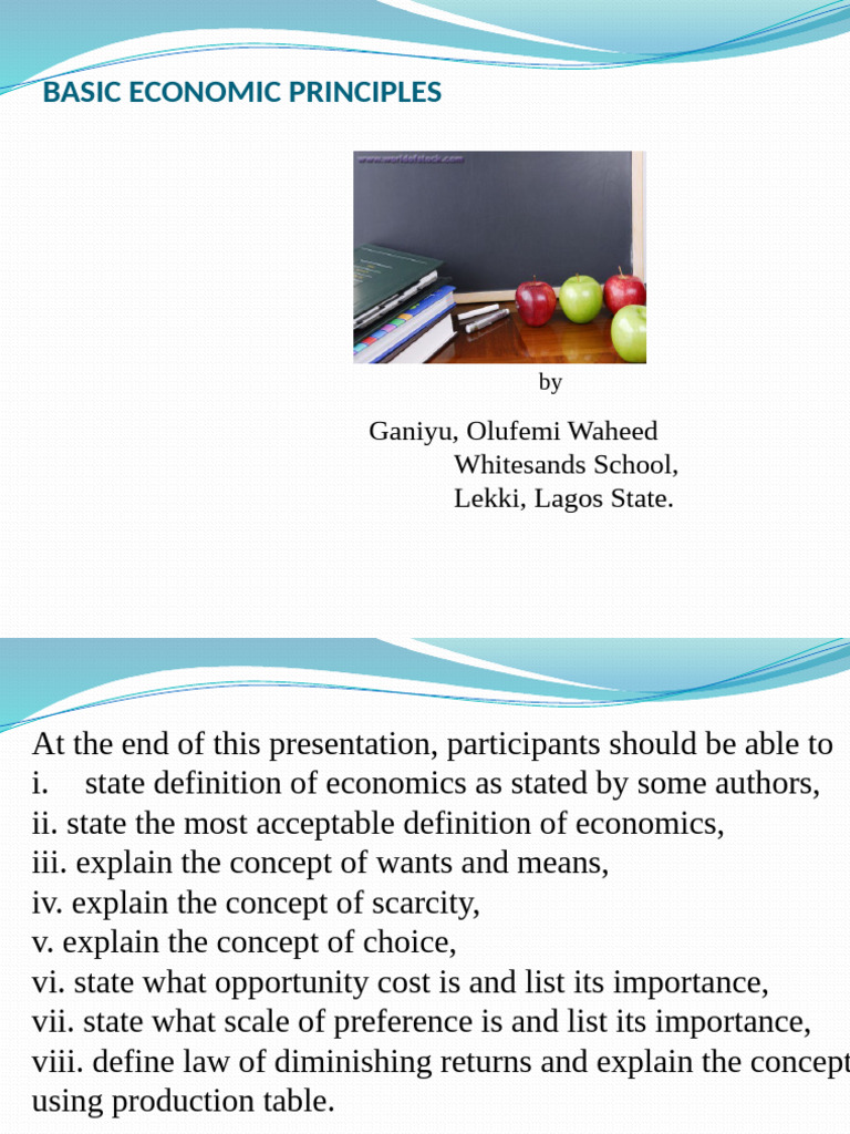 Basic Economic Principles | PDF | Economics | Economies