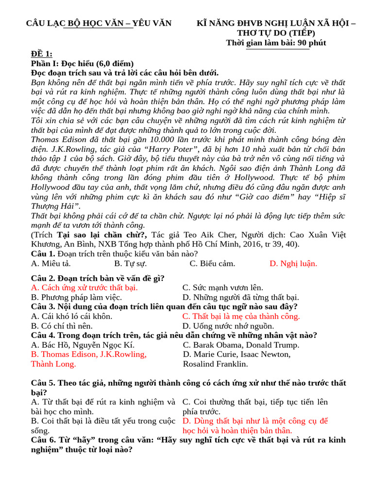 22.2 BTVN V7T7 Nlxh. Thơ T Do | PDF