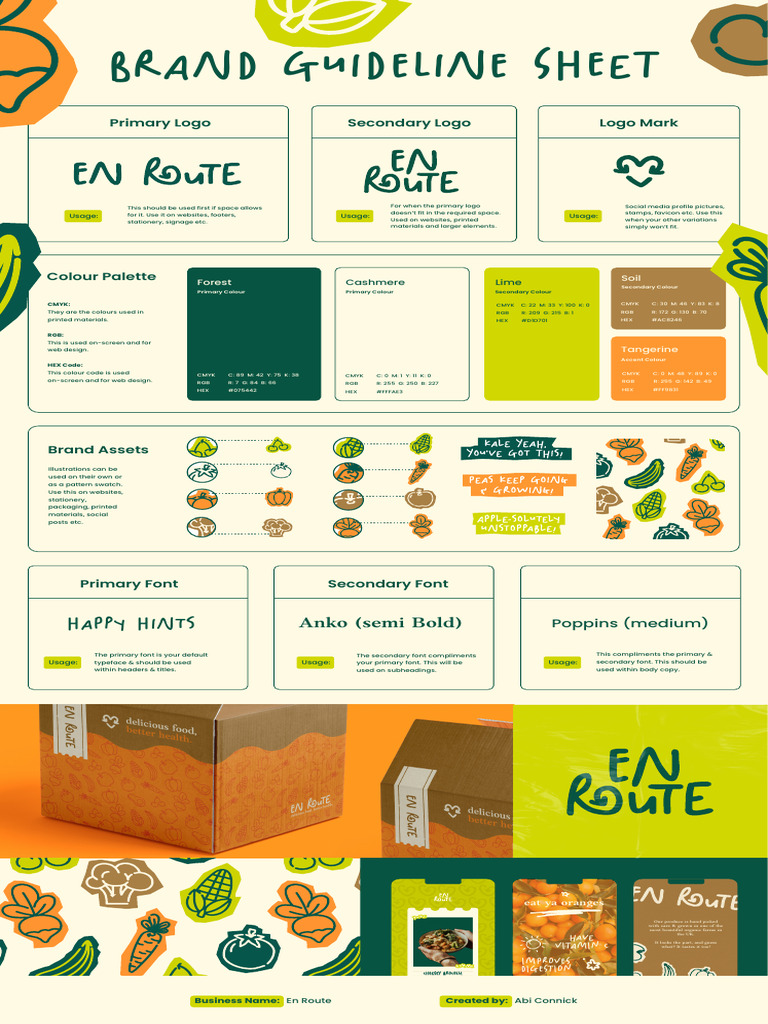 En Route Brand Guidelines Document | PDF | Typefaces | Typography