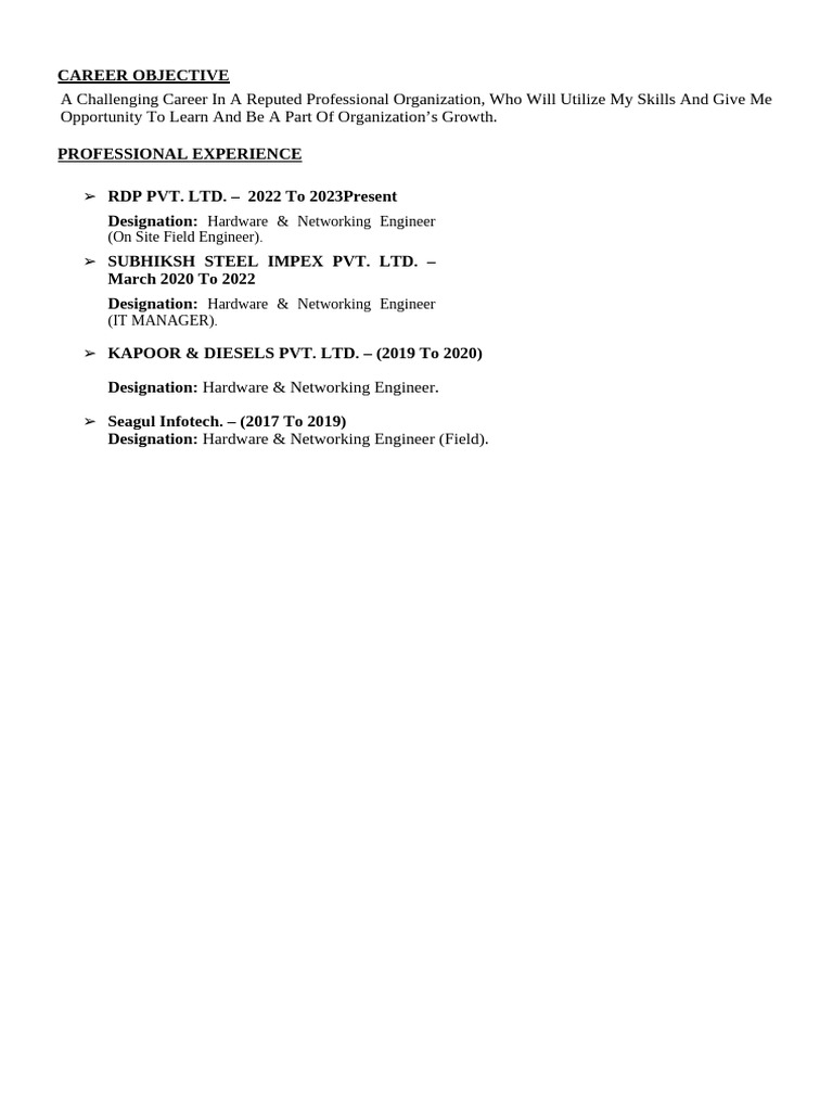 Akhil With 10 Yrs Exp From Delhi | PDF