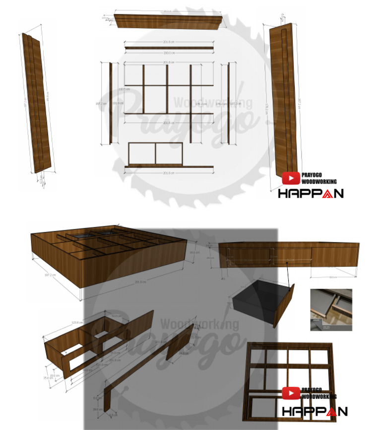 Gambar Kerja Master Bedroom | PDF