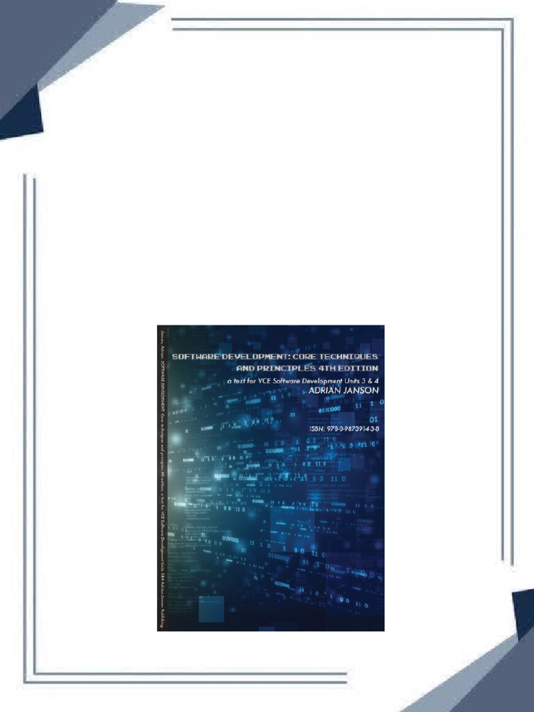 VCE Software Development Core Techniques and Principles 4th Edition ...