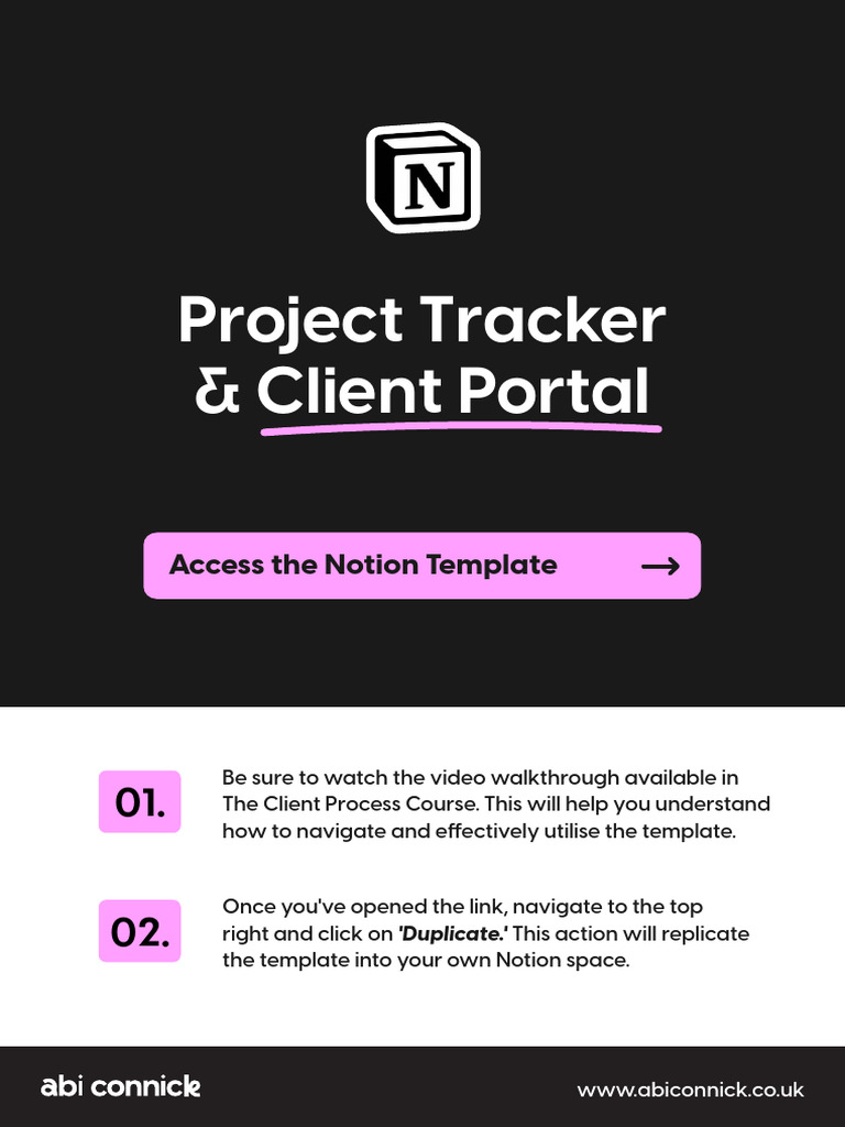 Project Tracker & Client Portal - Open Me! | PDF