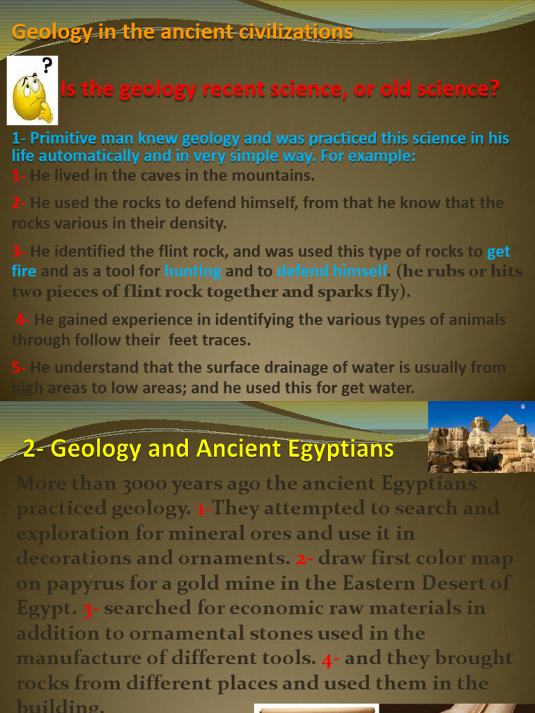 File NO. 3 Geology in The Ancient Civilizations | PDF | Sedimentary ...