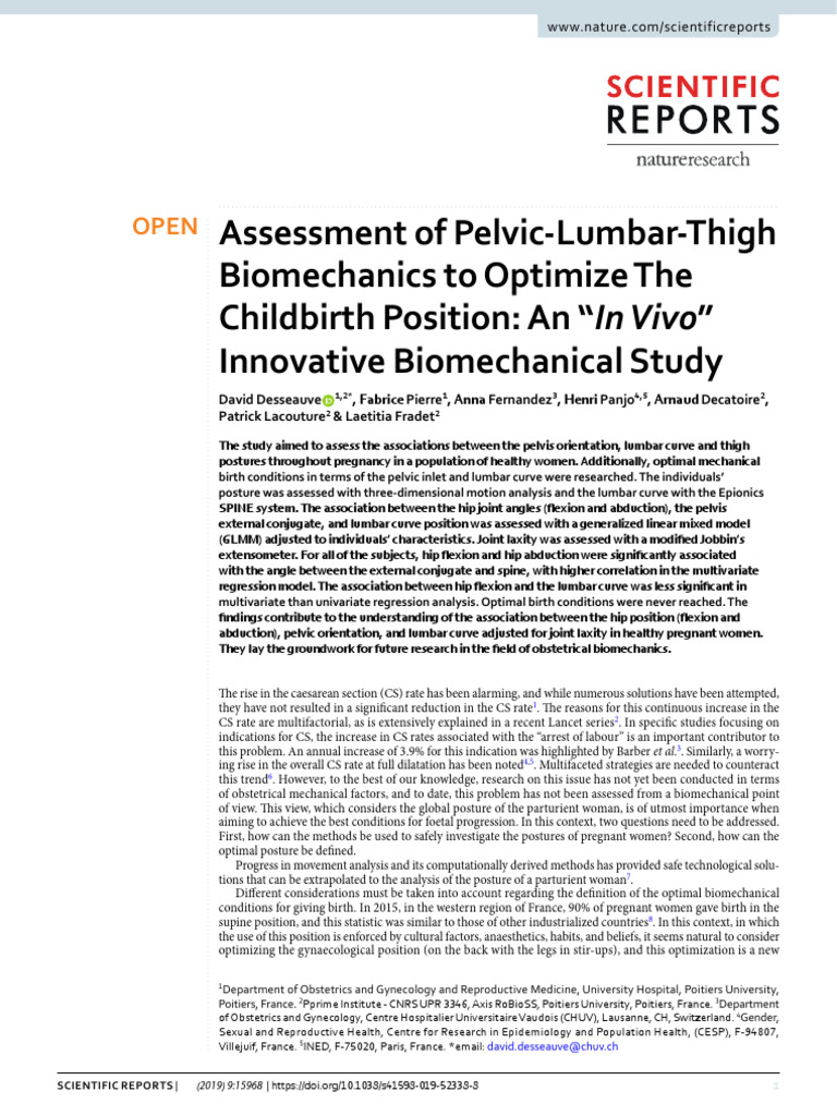 2 - Desseauve19a - Gynecological Position - Pelvic-Lumbar-Thigh ...