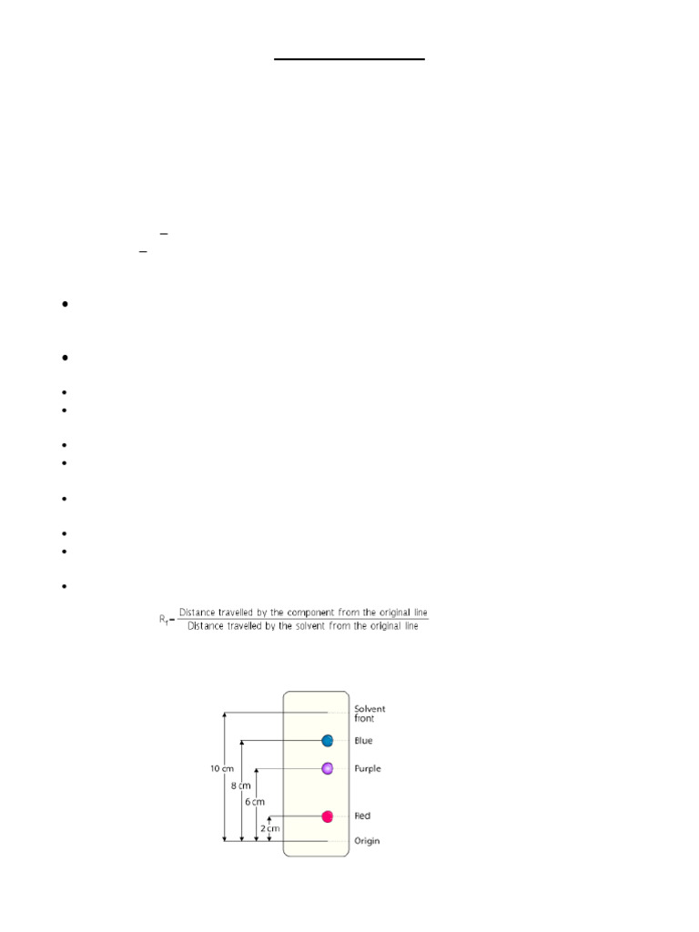 # Stationary Phase - Filter Paper # Mobile Phase - Solvent | PDF ...
