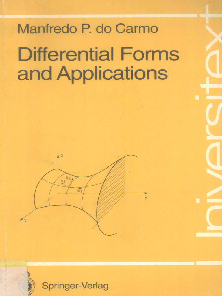 Differential Forms and Applications (Manfredo P.do Carmo Etc.) (Z-Library) | PDF