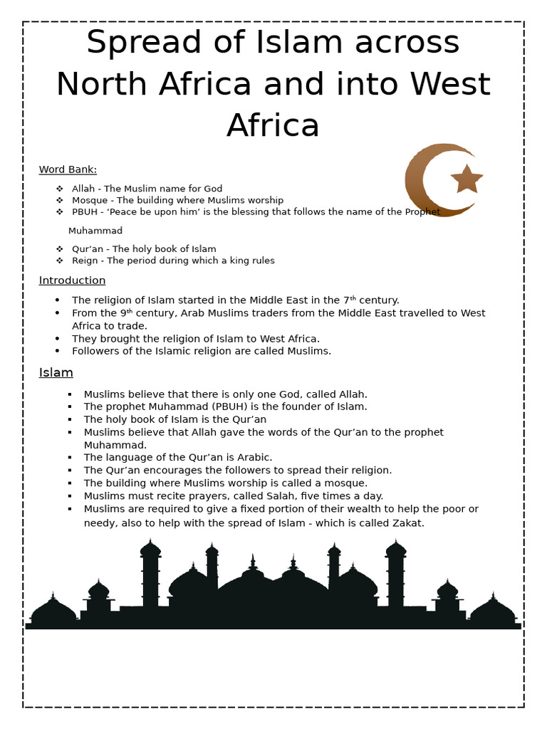 Spread of Islam Across North Africa and Into West Africa | PDF