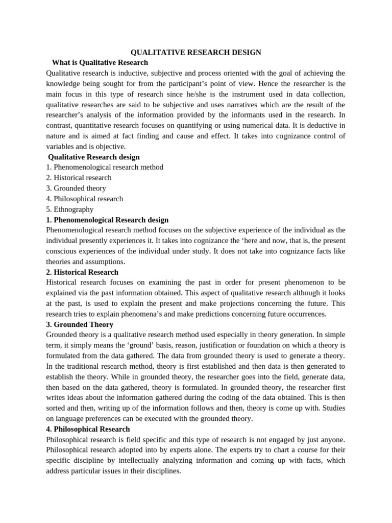 Resarch Designs & Methods of Data Collection | PDF | Focus Group ...