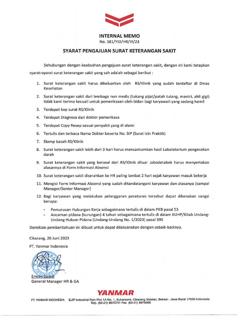 Syarat Pengajuan SKD | PDF