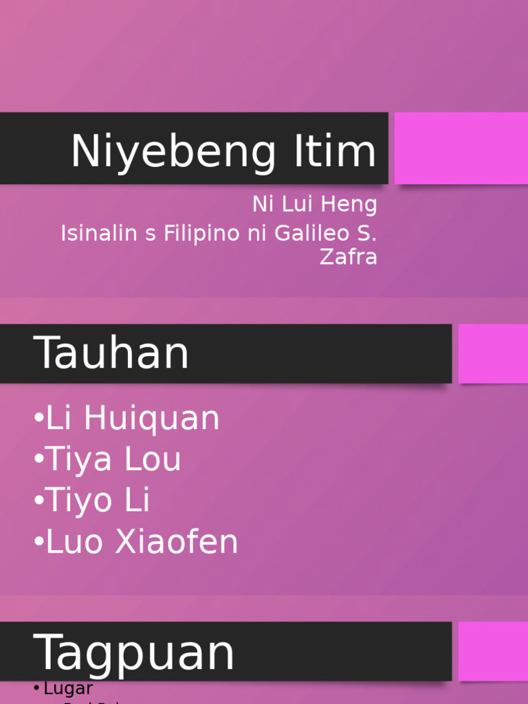 Niyebeng Itim | PDF
