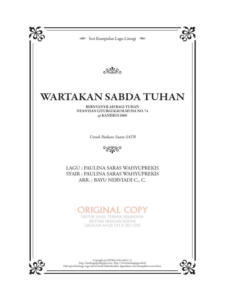 00 Wartakan Sabda Tuhan | PDF