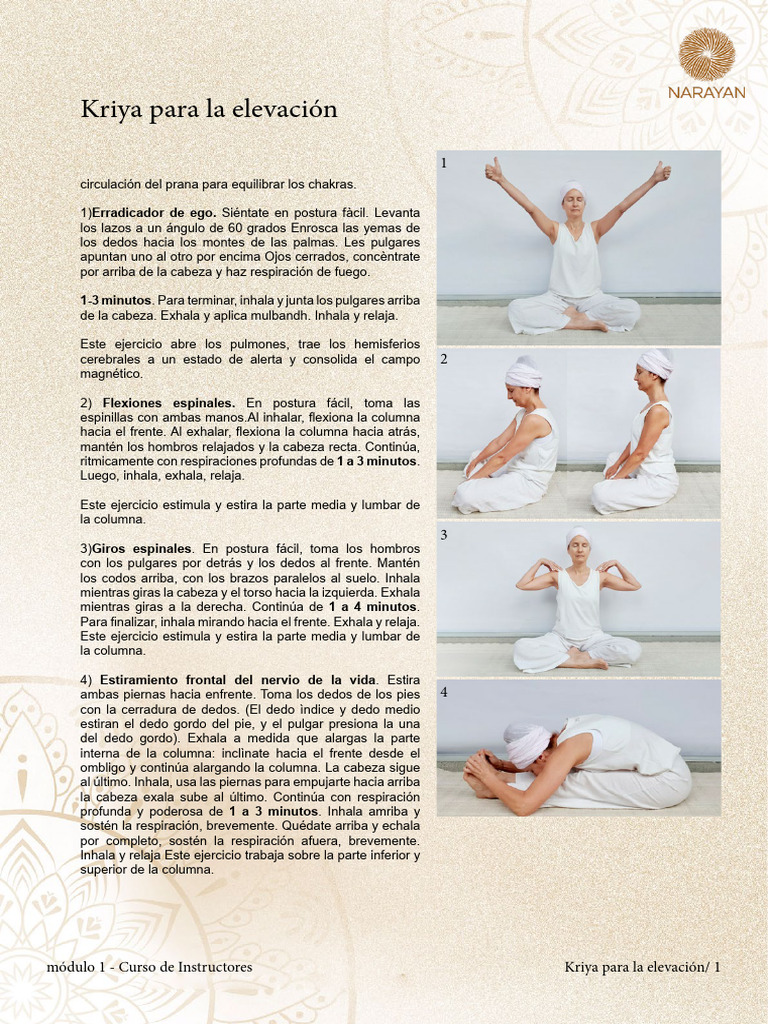 Kriya para La Elevacion 2 | PDF | Respiración | Dedo del pie