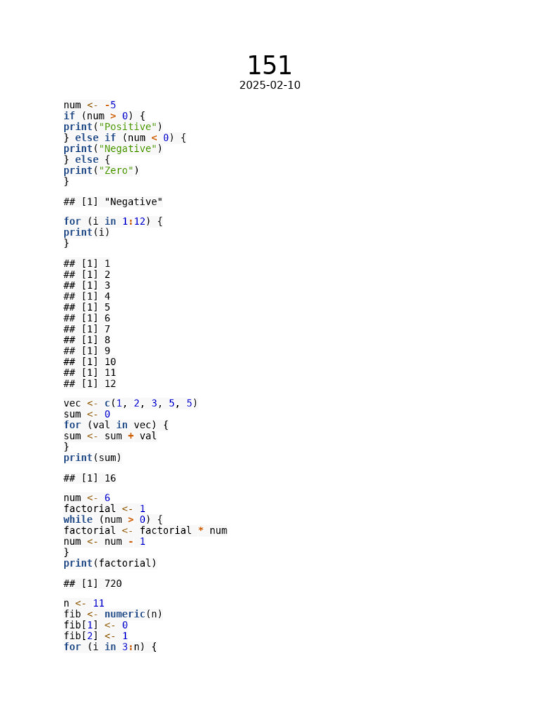 R Programming Basics and Examples | PDF