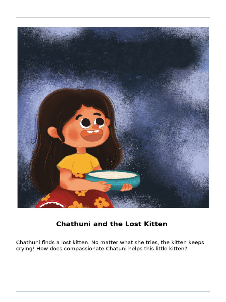 Chathuni and The Lost Kitten | PDF
