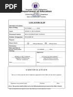 Locator Slip for School Principal Transaction | PDF
