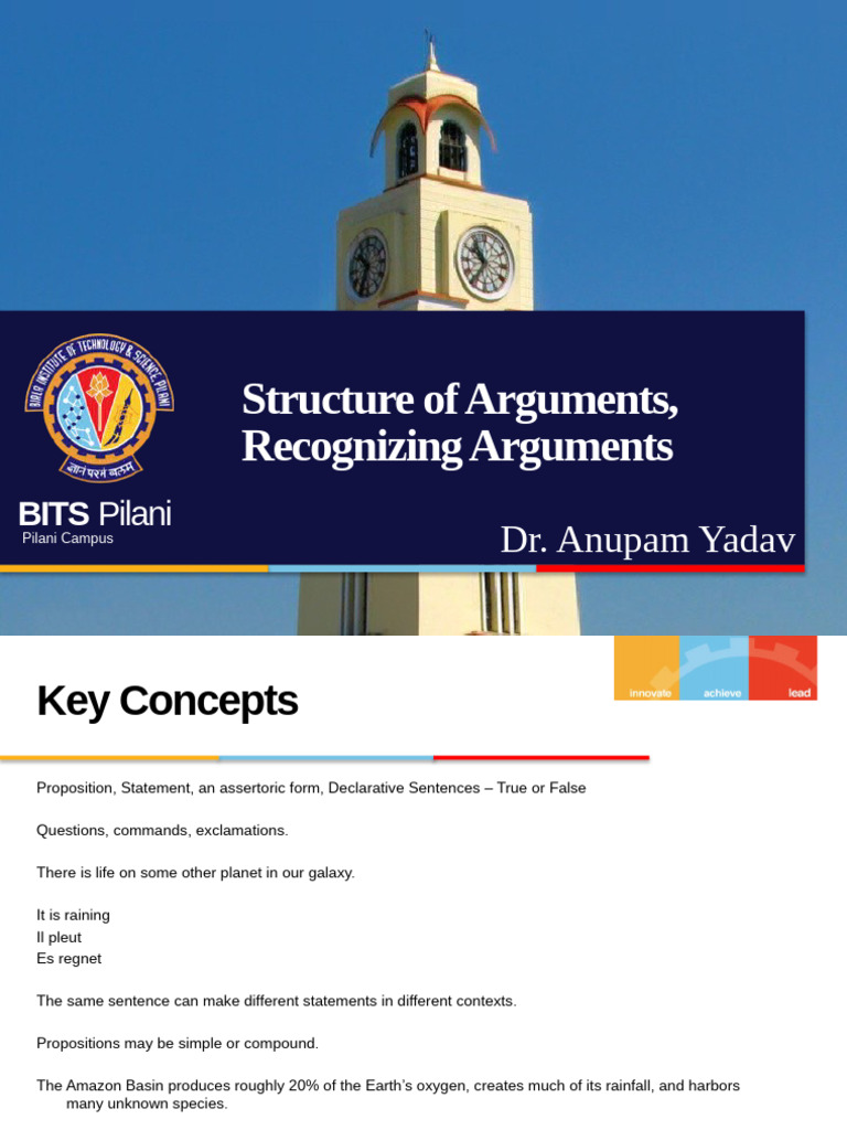Symbolic Logic Lec. 3 | PDF | Argument | Logic