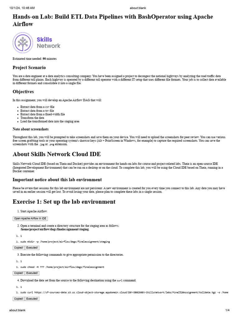 BashOperatorWithAirflow FinalAssignment | PDF | Parameter (Computer Programming) | Comma ...