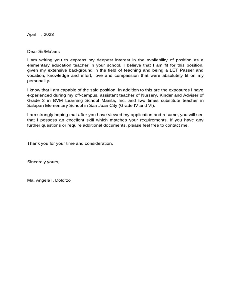 Application Letter and Omnibus | PDF