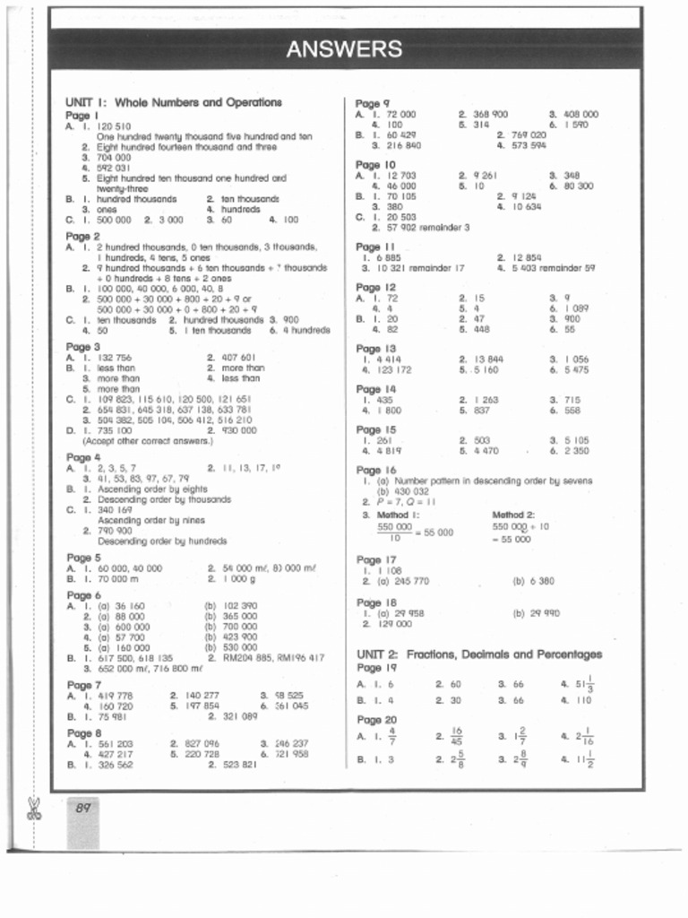 Jawapan Maths d5 | PDF