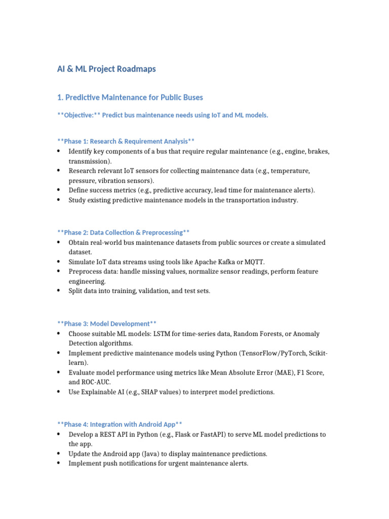 AI_ML_Project_Roadmaps | PDF