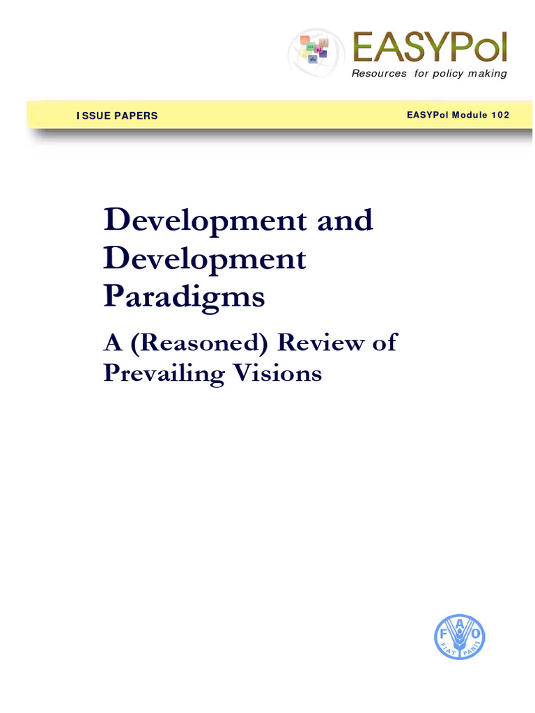 Development and Development Paradigms A | PDF | Economic Growth | Poverty