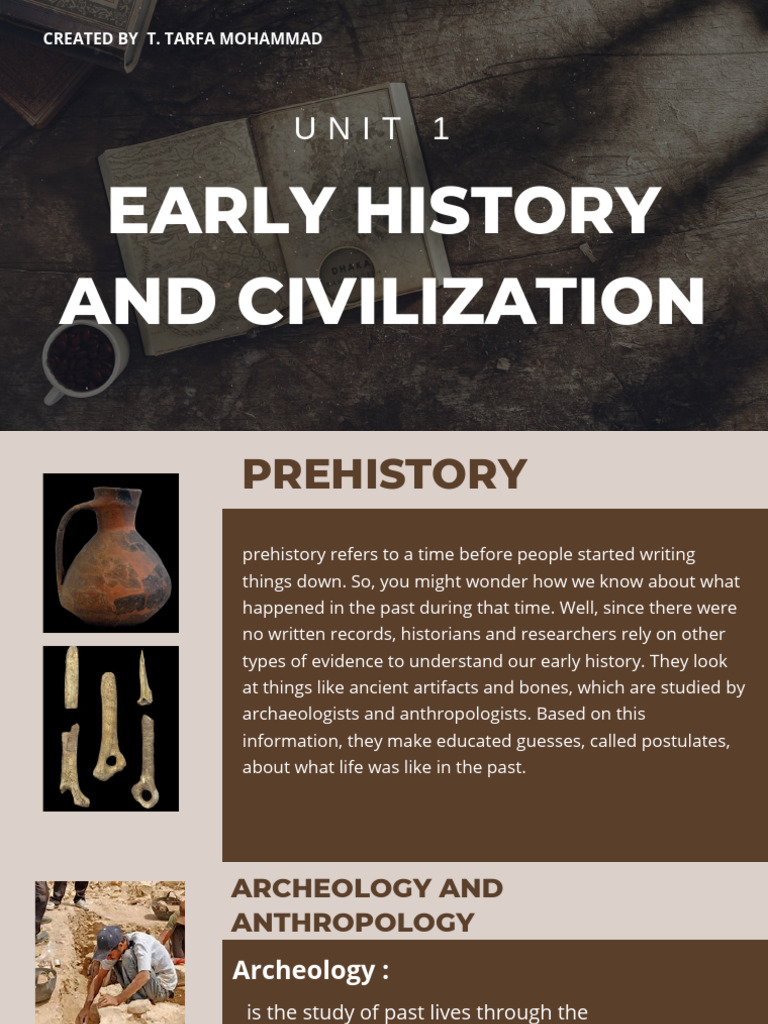 unit 1. lesson 1 | PDF | Paleolithic | Archaeology