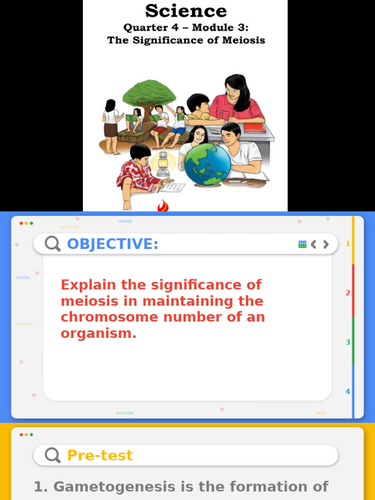 Sci8 Q4 M3-Significance of Meiosis | PDF | Meiosis | Ploidy
