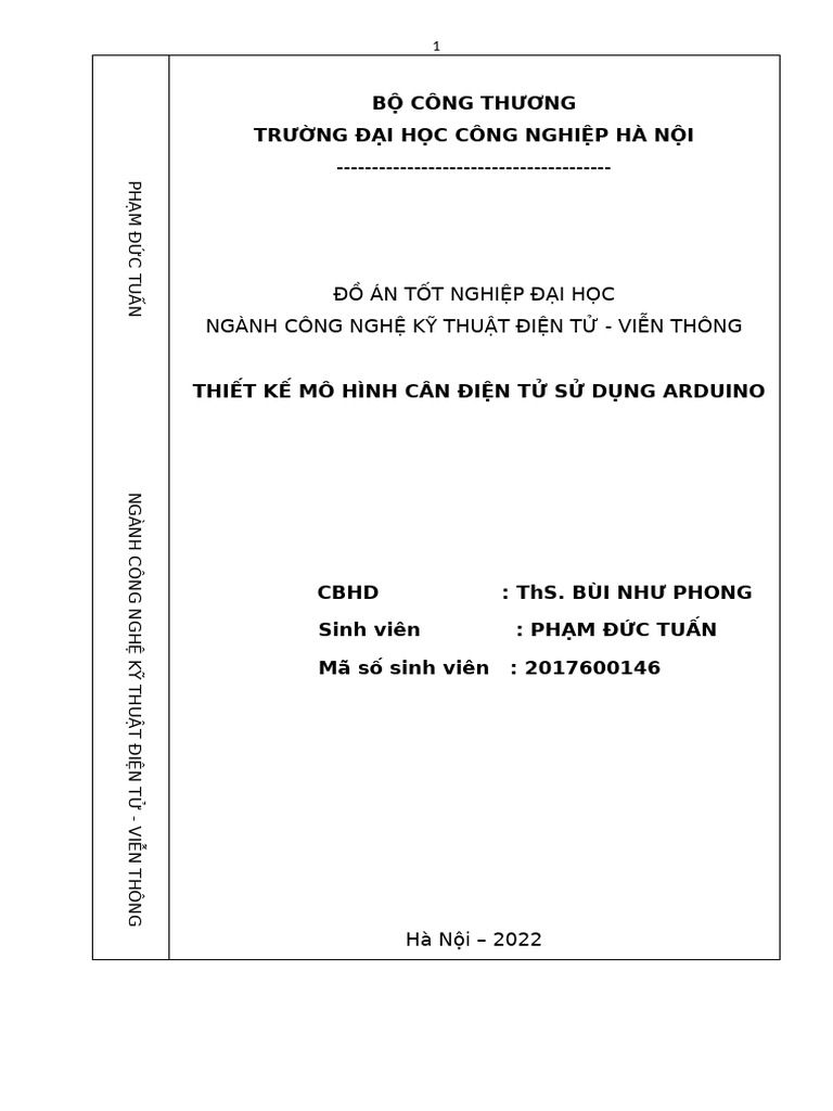 (123doc) - Do-An-Thiet-Ke-Mo-Hinh-Can-Dien-Tu-Bang-Arduino | PDF