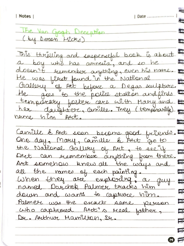 Book Review - The Van Gogh Deception by Deron Hicks | PDF