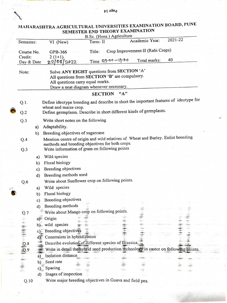 GPB 366 2021-22 Model Answer | PDF